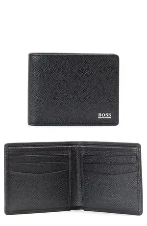 BOSS Signature Rfid Leather Wallet