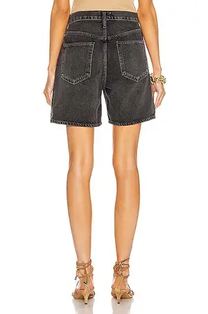 AGOLDE Criss Cross Short In Black