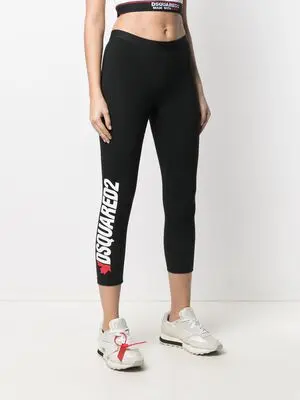 Dsquared2 Logo-print Cropped Leggings