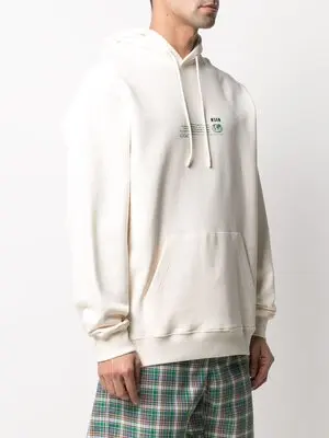 MSGM Future-print Hoodie - Neutrals
