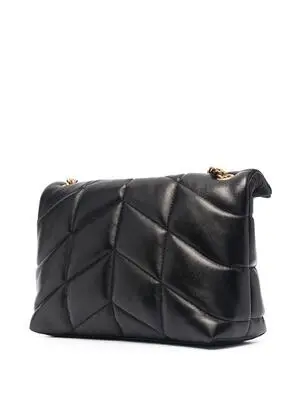 Saint Laurent Lou Lou Puffer Crossbody Bag - Black