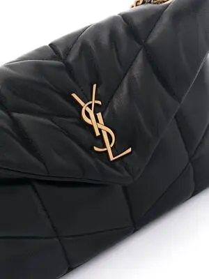 Saint Laurent Lou Lou Puffer Crossbody Bag - Black