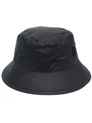Barbour Barbour Logo-Embroidered Bucket Hat Blue