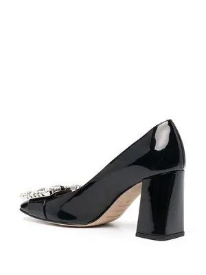 SERGIO ROSSI Embellished Patent Pumps