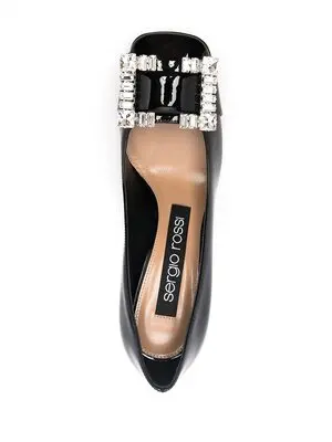 SERGIO ROSSI Embellished Patent Pumps