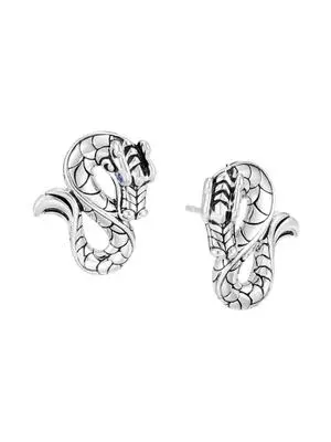 John Hardy Legends Naga Sapphire Stud Earrings - Silver