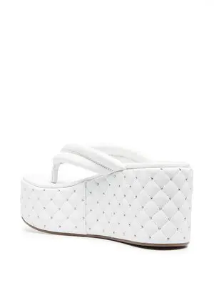 LE SILLA Quilted Platform Sandals