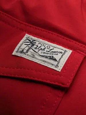 Polo Ralph Lauren Logo-embroidered Swim Shorts - Red