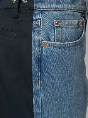 Valentino Garavani Dual-material Denim Trousers