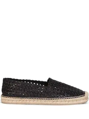 Dolce & Gabbana Woven Leather Espadrilles
