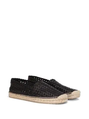 Dolce & Gabbana Woven Leather Espadrilles