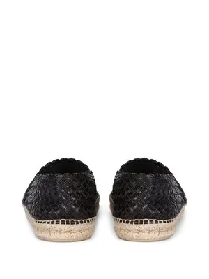 Dolce & Gabbana Woven Leather Espadrilles