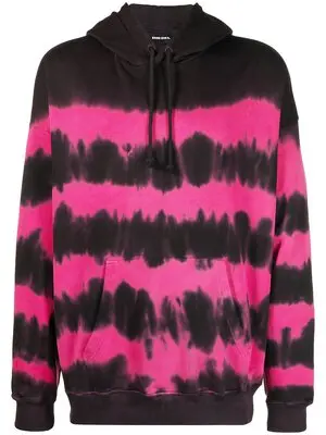 DIESEL® Tie-dye Printed Hoodie - Black