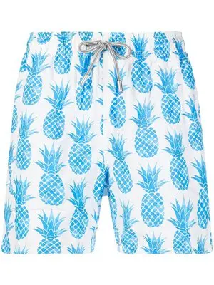 MC2 SAINT BARTH Pineapple-print Swim Shorts