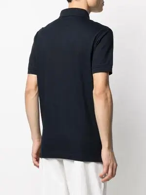 Tommy Hilfiger Logo-patch Polon Shirt - Blue