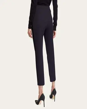 Max Mara Jersey Zip-front Cropped Pants