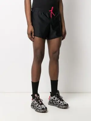 DISTRICT VISION Logo-print Track Shorts