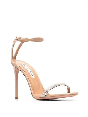 AQUAZZURA 110mm Moon Crystal Sandals
