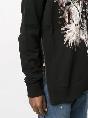 IH NOM UH NIT Embroidered Side-zip Sweatshirt