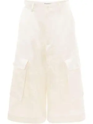 JW Anderson Cropped Floral Cargo Trousers