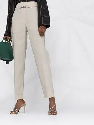 Brunello Cucinelli Cropped High-waisted Trousers
