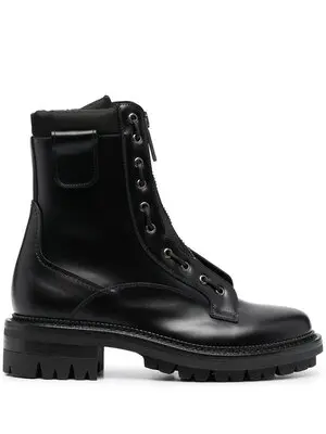 Dsquared2 Leather Zip-up Boots