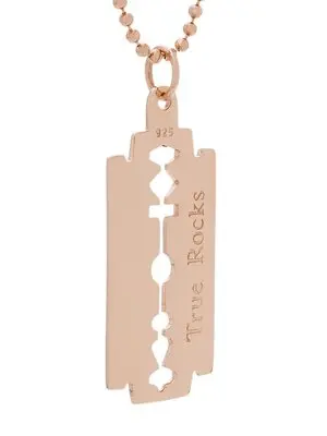 TRUE ROCKS Razor Pendant Necklace - Metallic