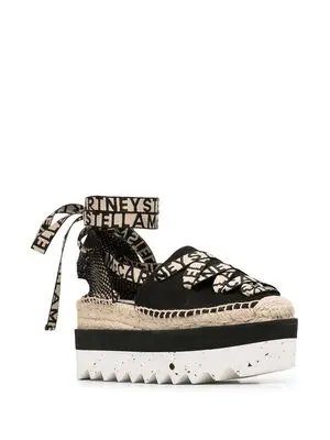 Stella McCartney Gaia Platform Espadrilles - Black
