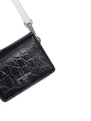 Dolce & Gabbana Logo-stamp Embossed Leather Wallet