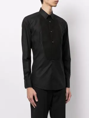 Dolce & Gabbana Bib-collar Cotton Shirt