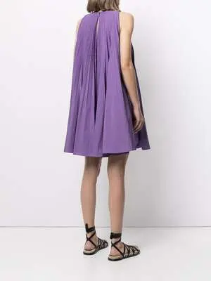Valentino Garavani Pleated Sleeveless Mini Dress