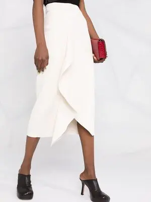 Alexander McQueen Draped Pencil Skirt