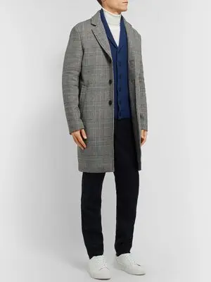 John Smedley Patterson Shawl-collar Merino Wool And Cashmere-blend Cardigan