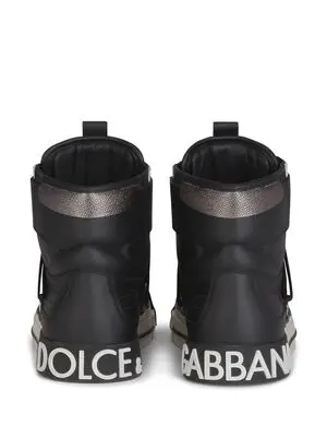 Dolce & Gabbana High-Top Lace-Up Sneakers In Black - 40% Off  display picture 1