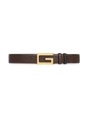 Gucci Square G Buckle Belt - Black | Editorialist display picture 1