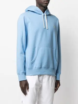 Polo Ralph Lauren Relaxed-fit Hoodie With Embroidered Logo - Blue