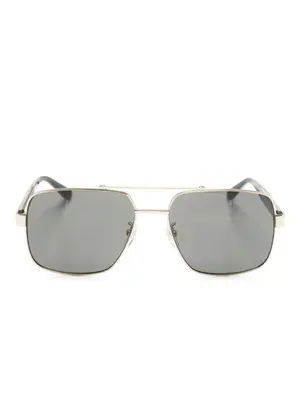 Gucci Web-stripe Pilot Sunglasses