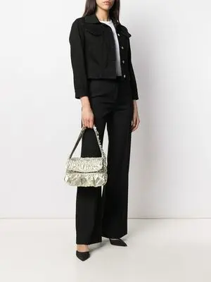 PATOU Cropped Organic Denim Jacket