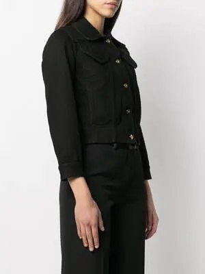 PATOU Cropped Organic Denim Jacket
