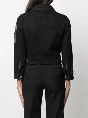 PATOU Cropped Organic Denim Jacket