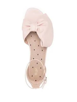 Red Valentino Bow-detail Flat Sandals