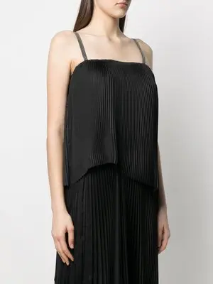 Fabiana Filippi Pleated Top With Metallic Trim