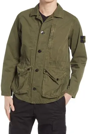 Stone Island Men's Stone Island Men's Utility Jacket Olive