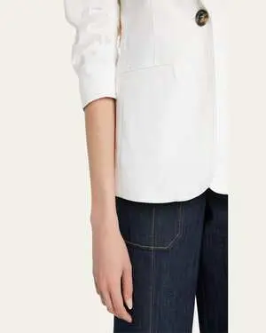 Cinq À Sept Khloe Denim Blazer