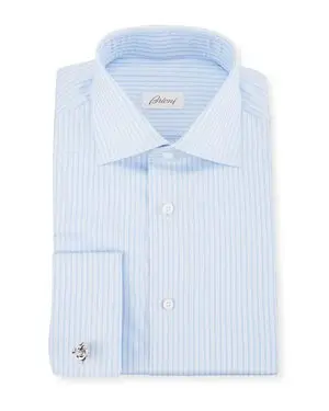 brioni french cuff dress shirts Essential White cotton French cuff formal shirt