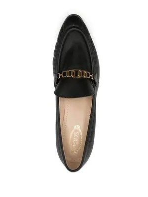 TOD'S Leather Chain Detail Pumps