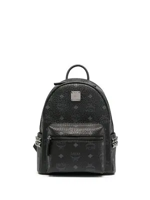 Mcm MCM Mini Stark Studded Backpack Black
