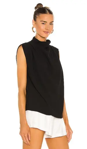 Amanda Uprichard Sleeveless Fabienne Top - Black