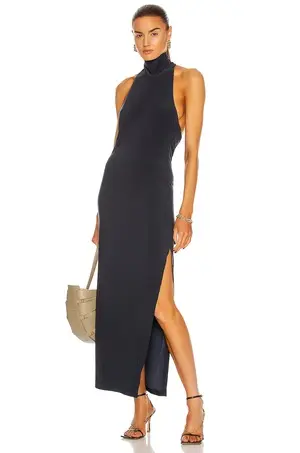 Norma Kamali Collared Evening Dresses