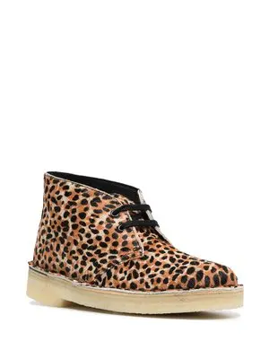 Clarks Leopard-print Desert Boots